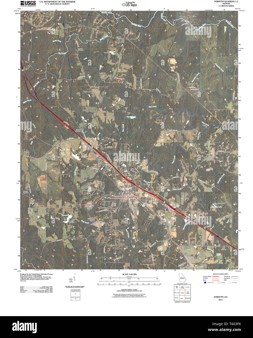 Forsyth map hi-res stock photography and images - Alamy