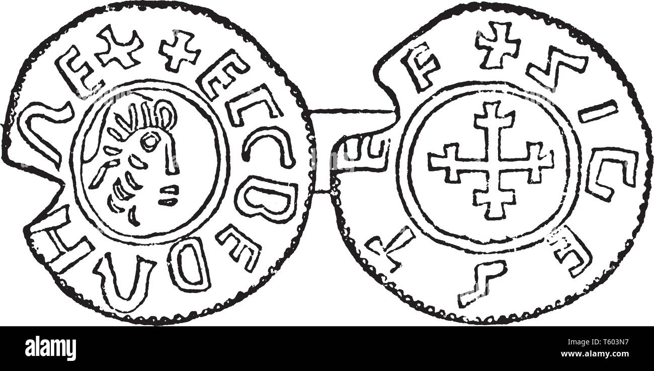 Coin of Egbert was King of Wessex from 802 until his death in 839 ...