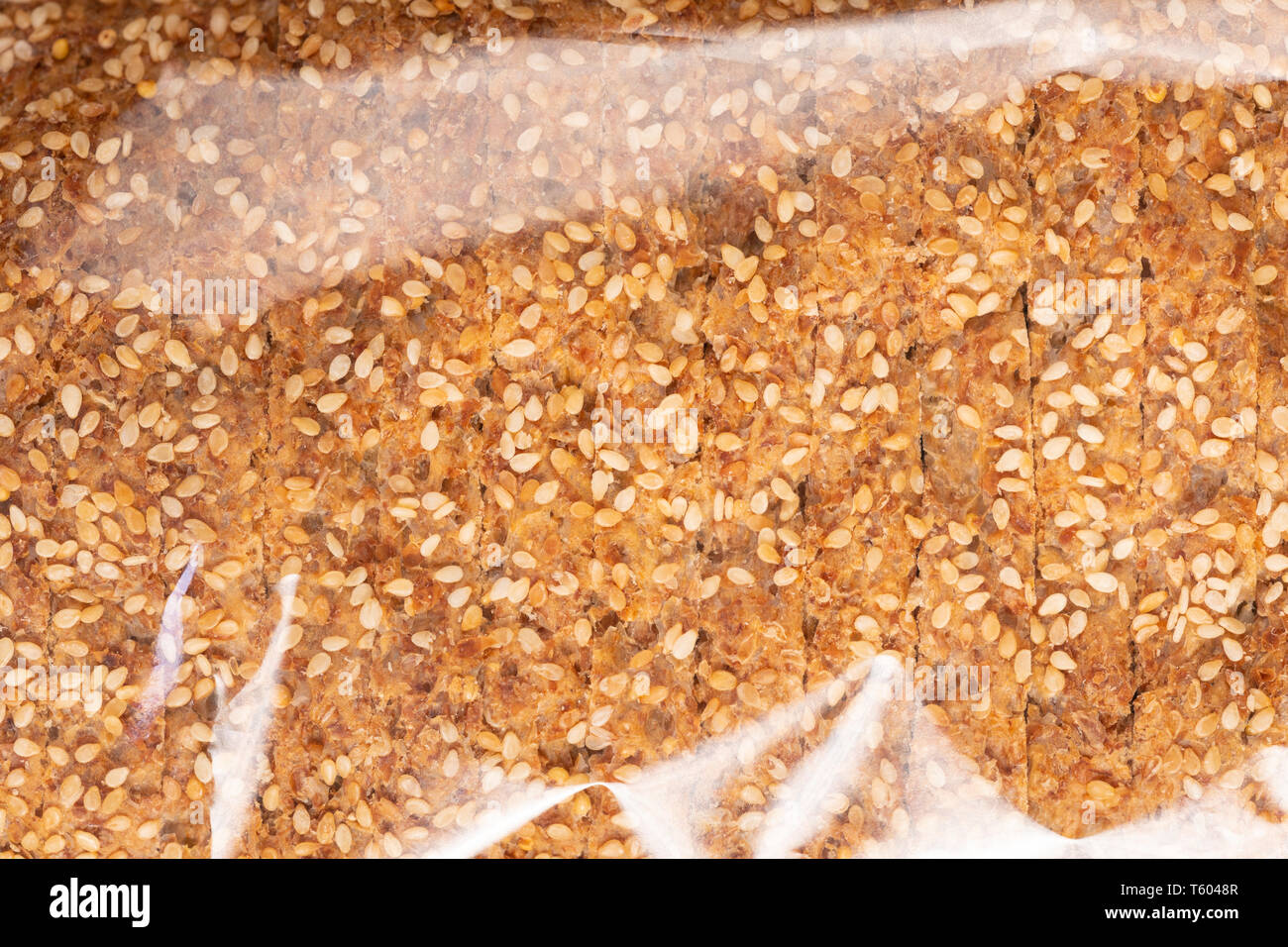 Food texture background of bread made with freshly sprouted organic ...