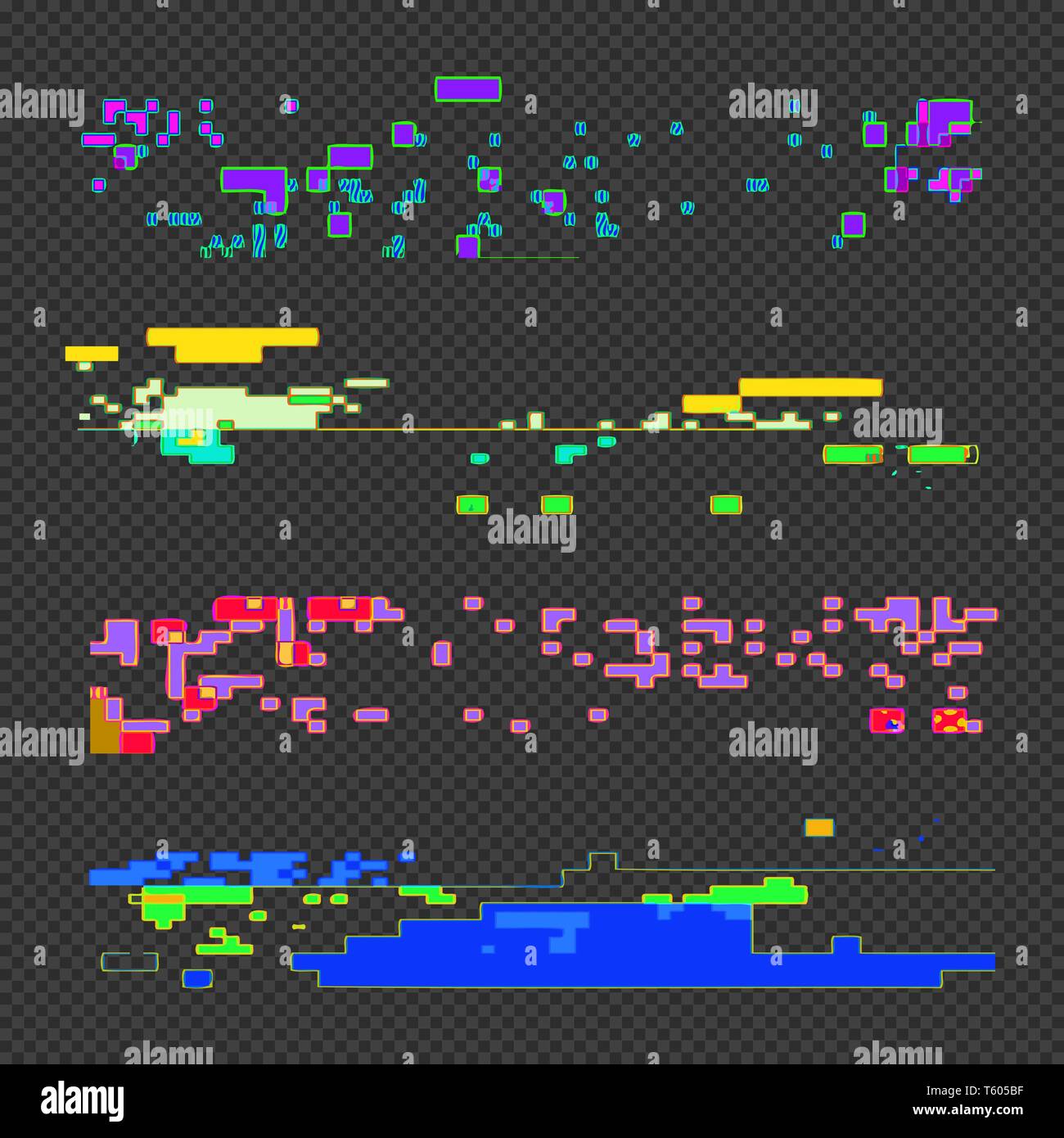 vector vibrant various colors modern art graphic design elements ...