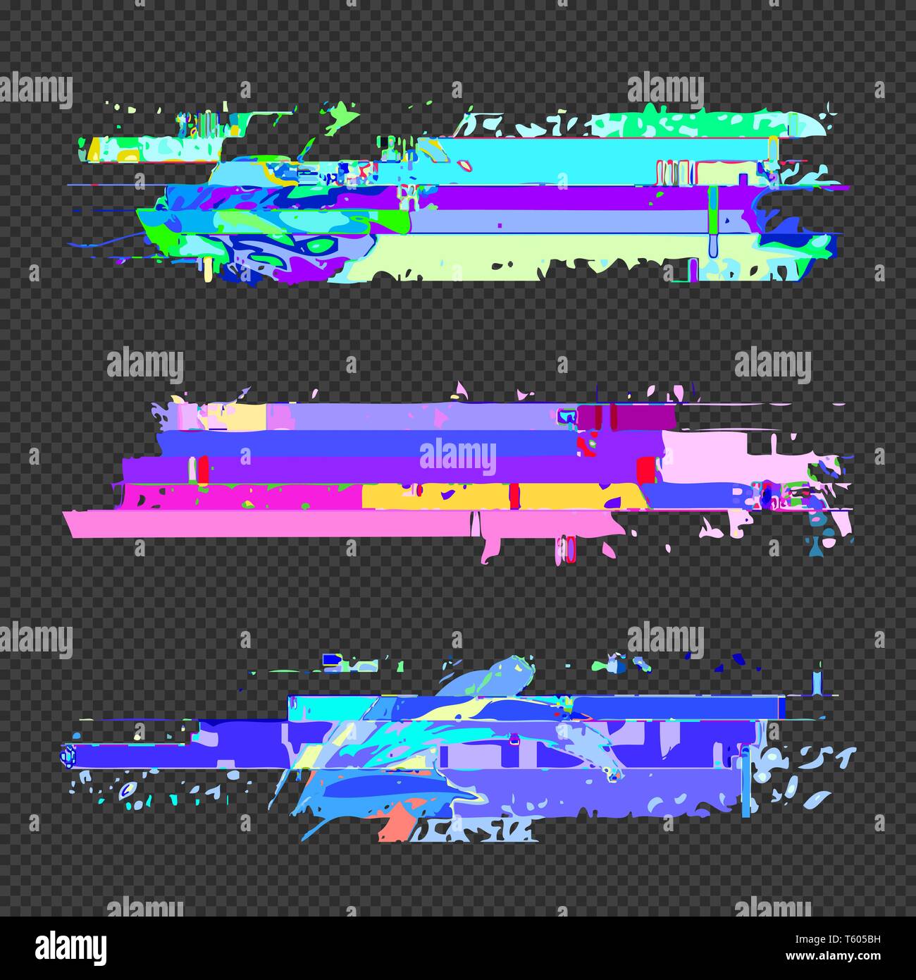 vector vibrant various colors modern art graphic design elements ...