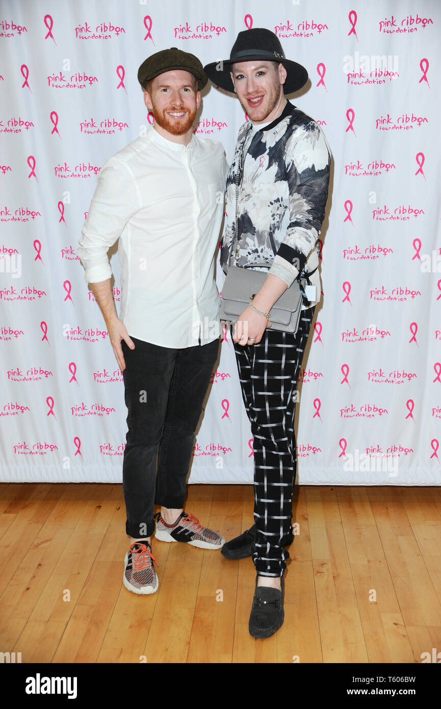 Neil Jones, Lewis-Duncan Weedon, seen during the Shoot for Pink ...