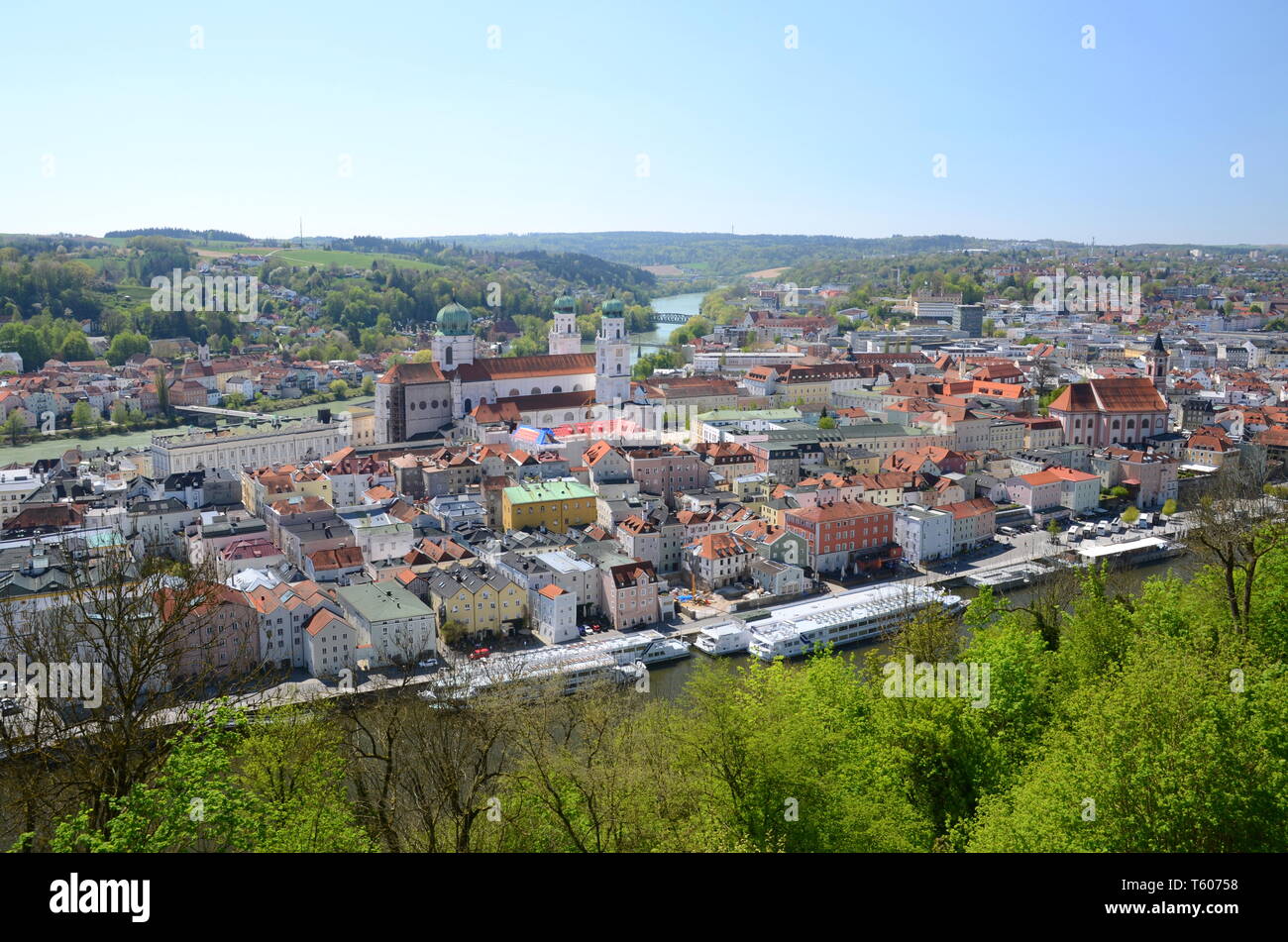 Confluence of danube and inn hi-res stock photography and images - Alamy