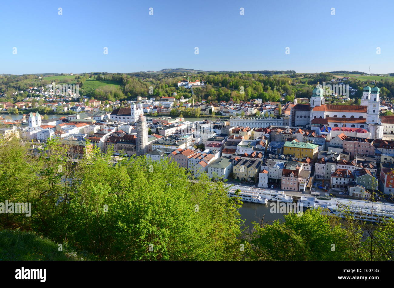 Confluence of danube and inn hi-res stock photography and images - Alamy
