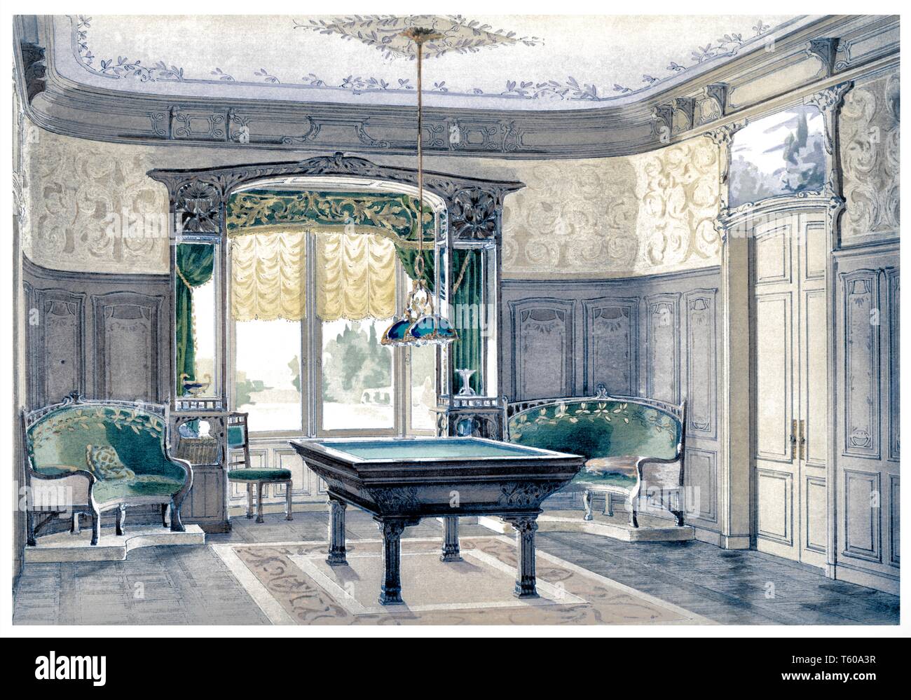 Vintage Billiard Room Art