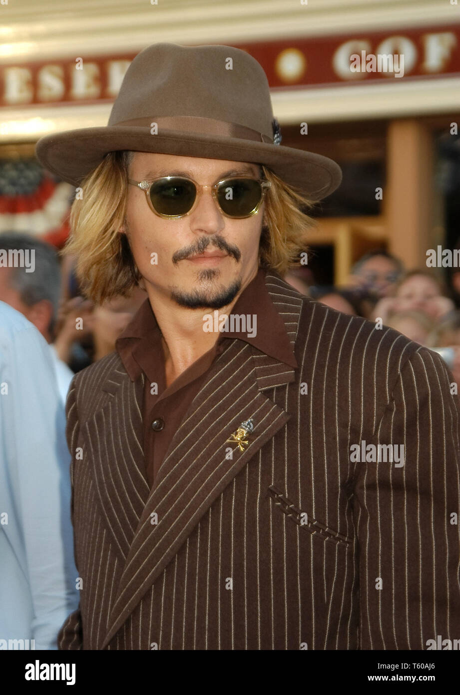 Johnny Depp at the World Premiere of "Pirates of the Caribbean: The ...