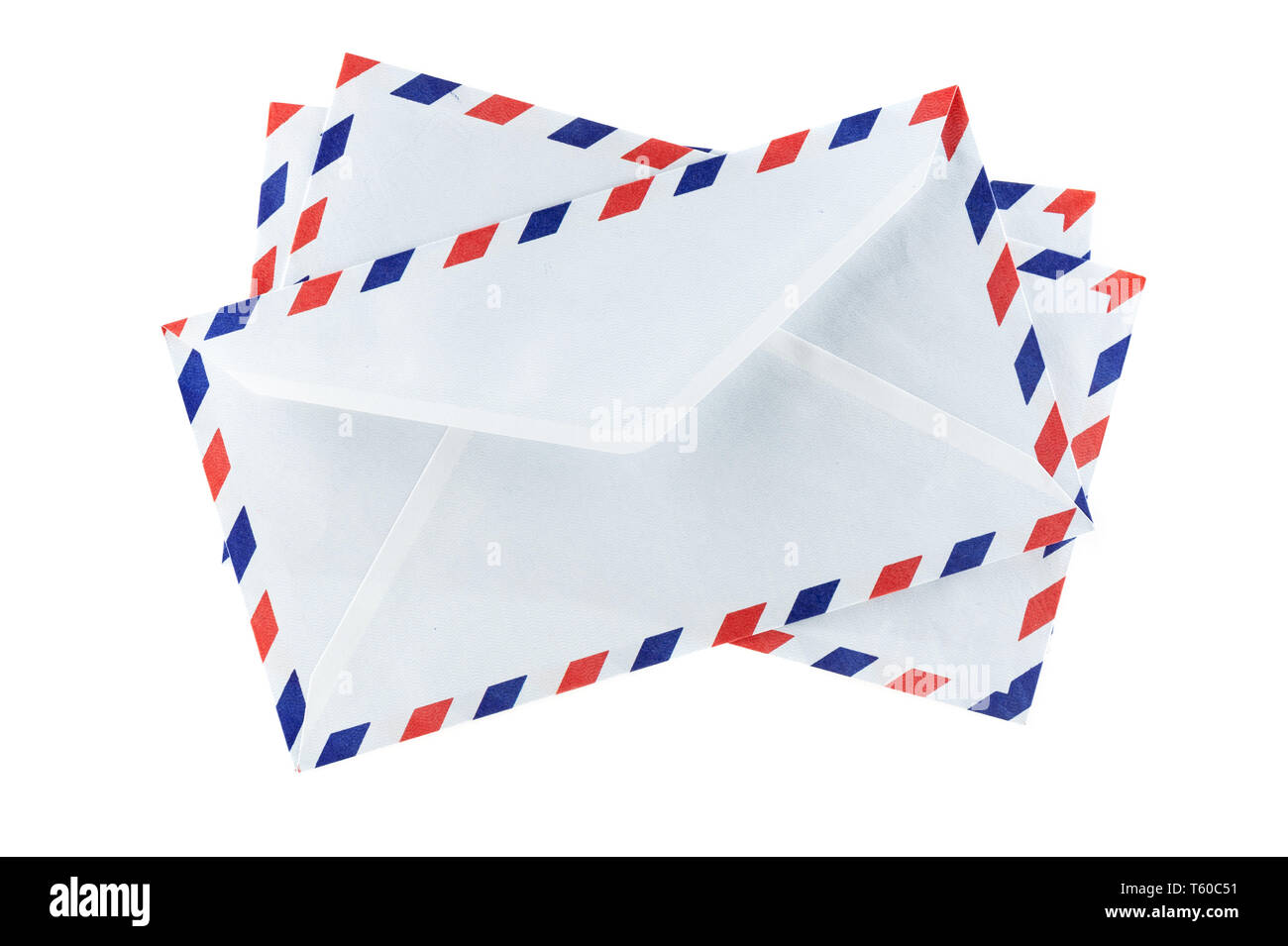 new air mail envelope isolated over white background Stock Photo - Alamy
