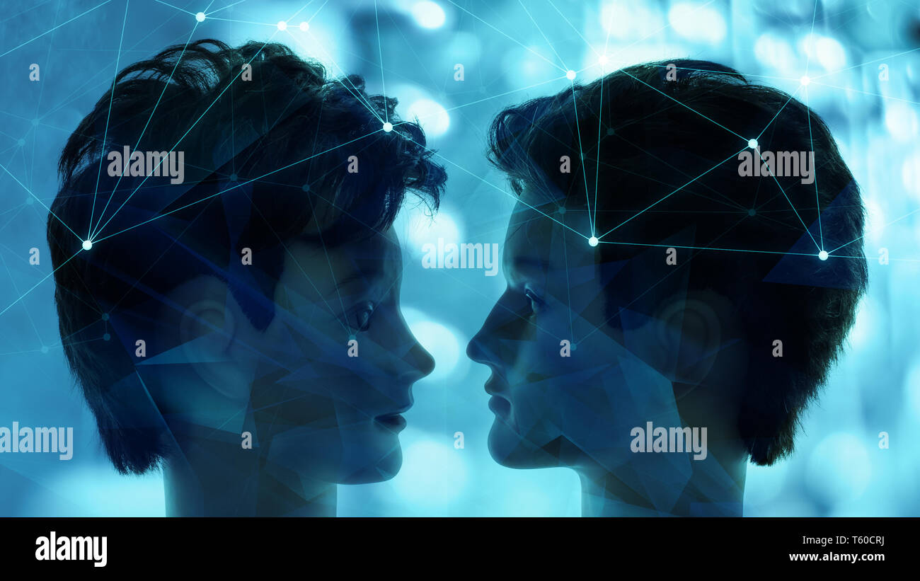 Artificial intelligence metaphor. Ai technologies project Stock Photo ...