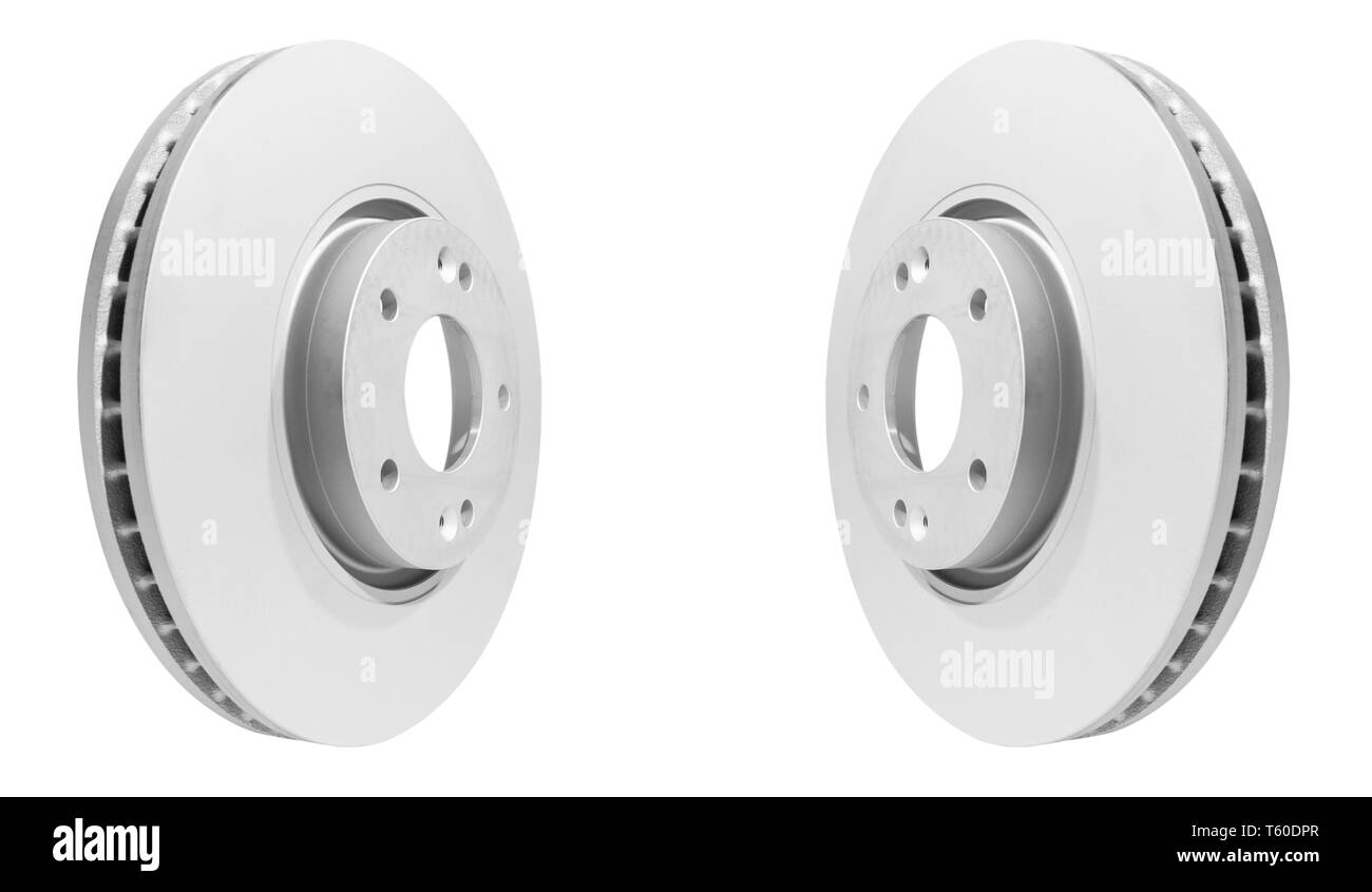 Brake disc isolated on white background. Auto parts. Brake disc rotor ...