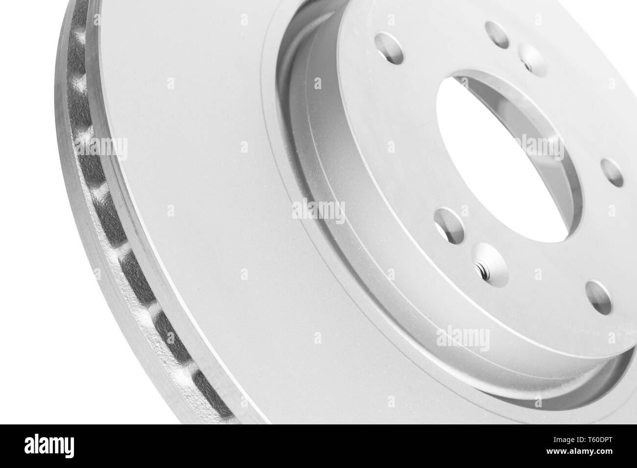 Brake disc isolated on white background. Auto parts. Brake disc rotor ...