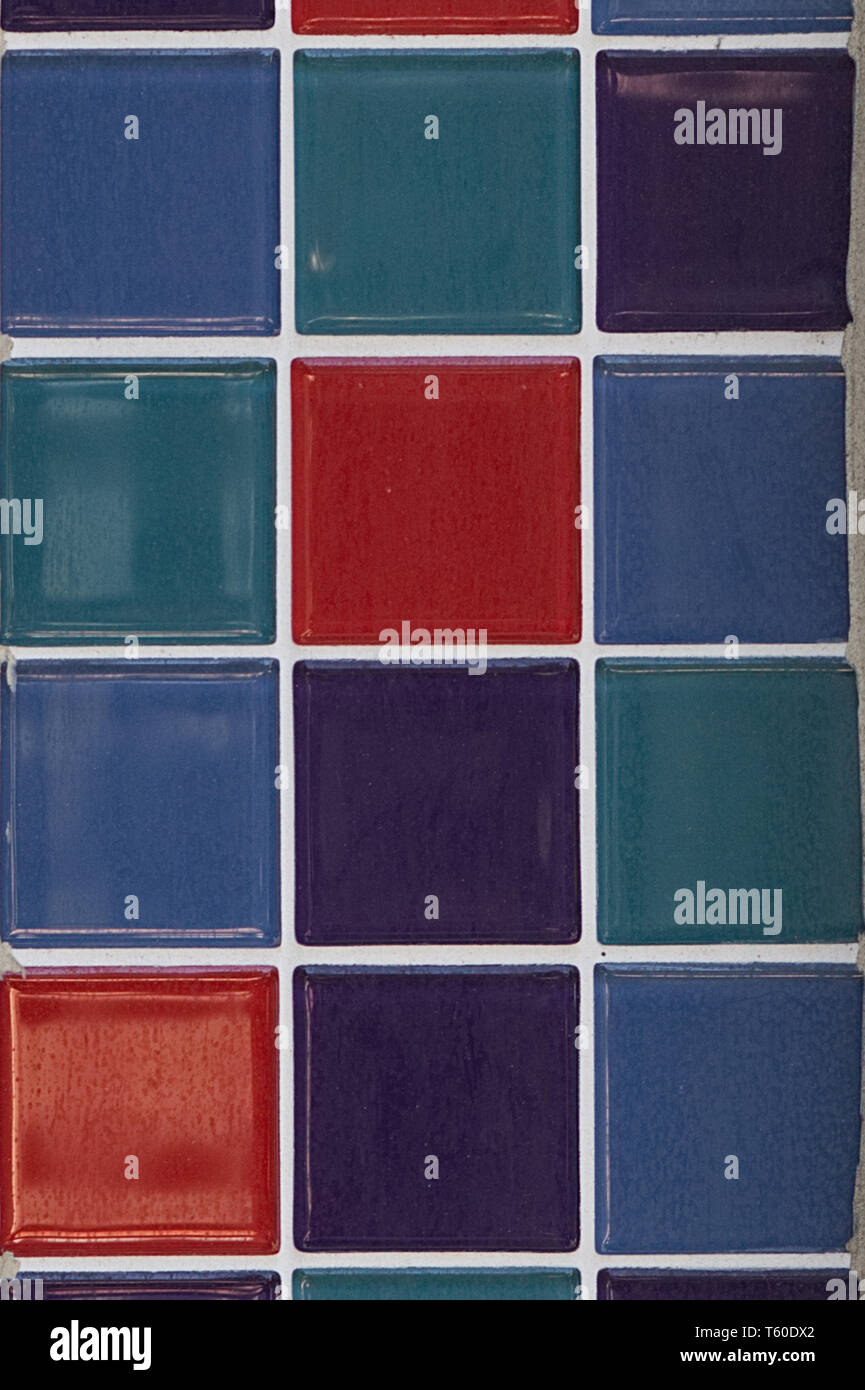 coloured ceramic tiles Stock Photo - Alamy