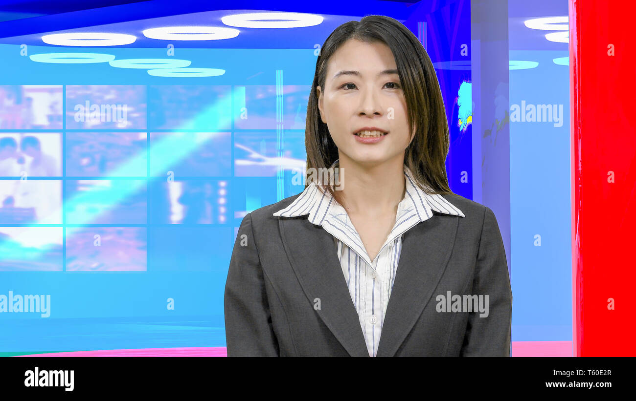 News anchor studio tv hi-res stock photography and images - Alamy