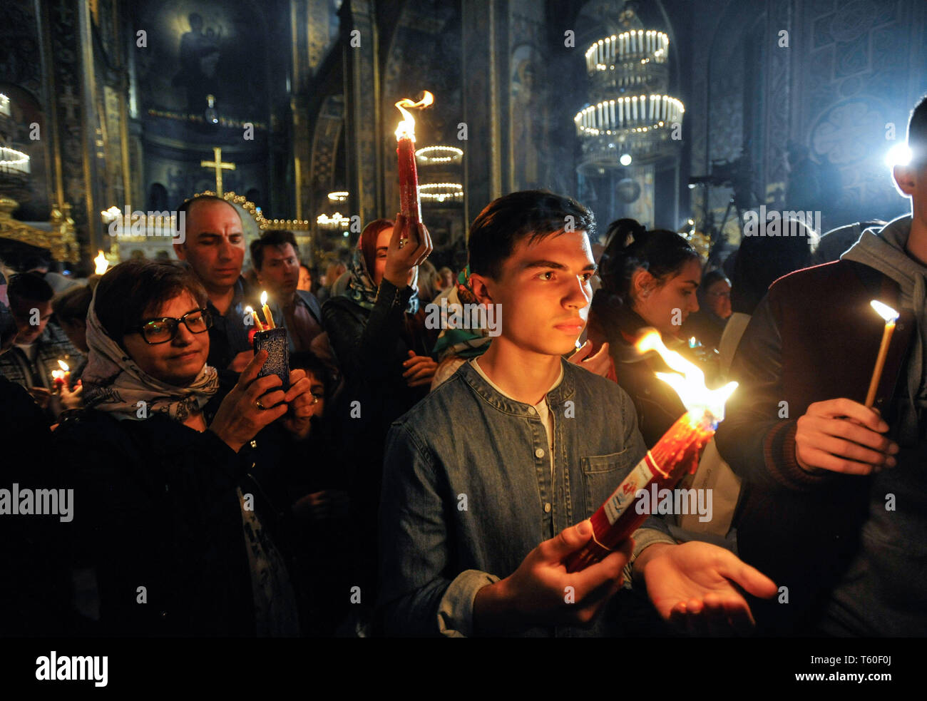 Orthodox christian candles hi-res stock photography and images - Alamy