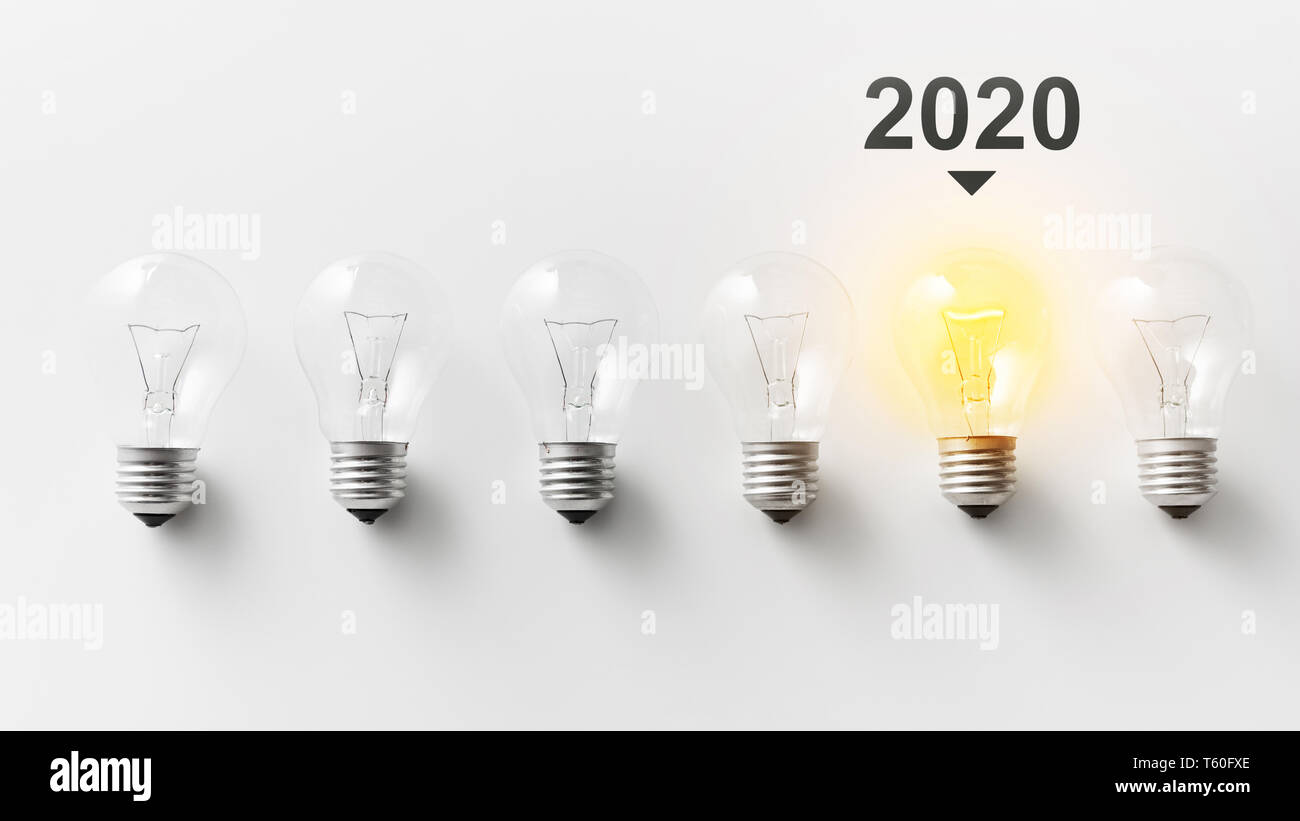 2020 bright year concept Stock Photo - Alamy