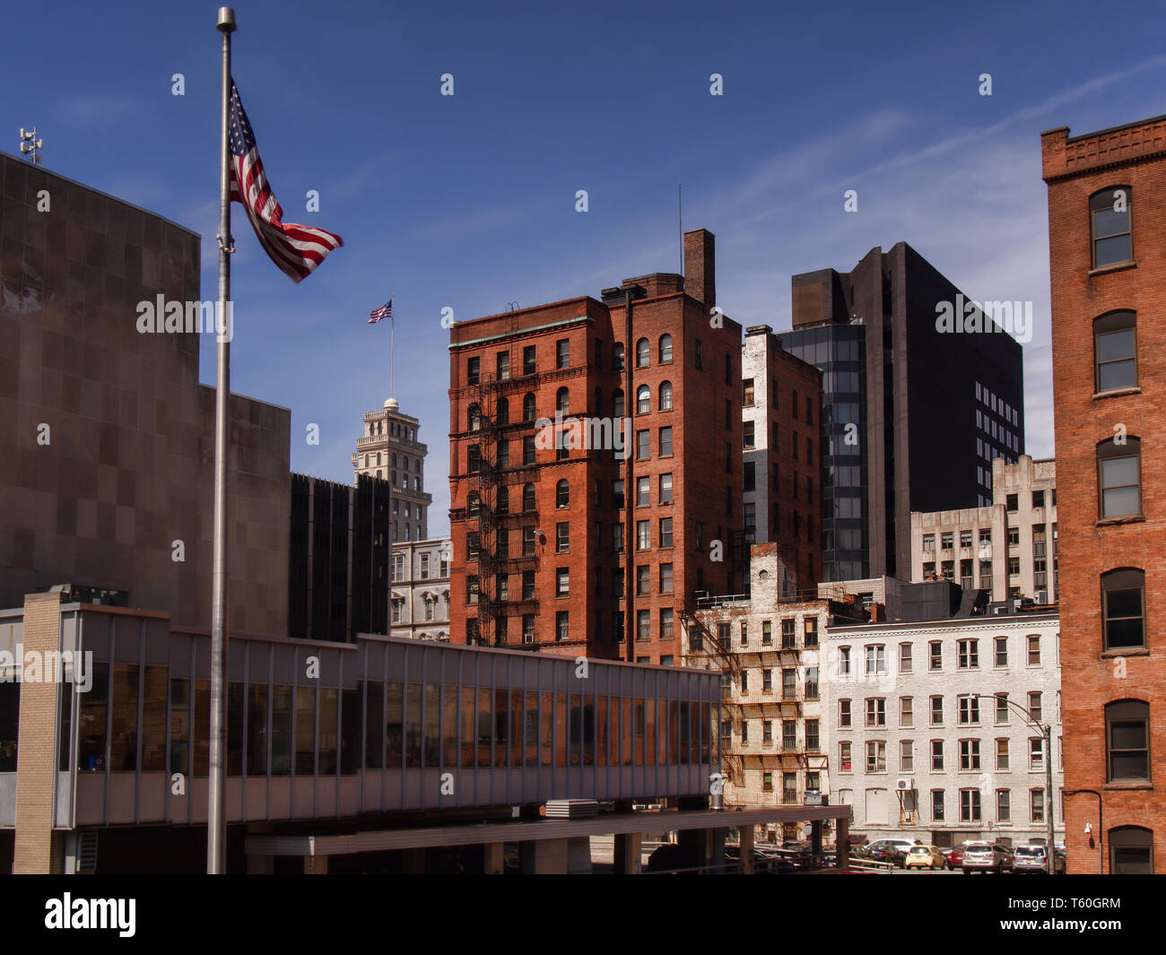 Downtown Rochester, New York on a beautiful spring afternoon Stock ...