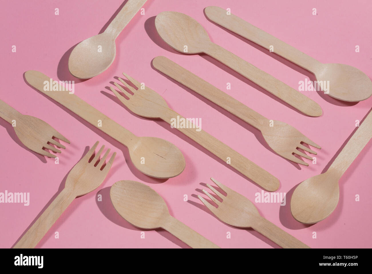 the process of creation of a wooden cutlery. first-class designs in ...