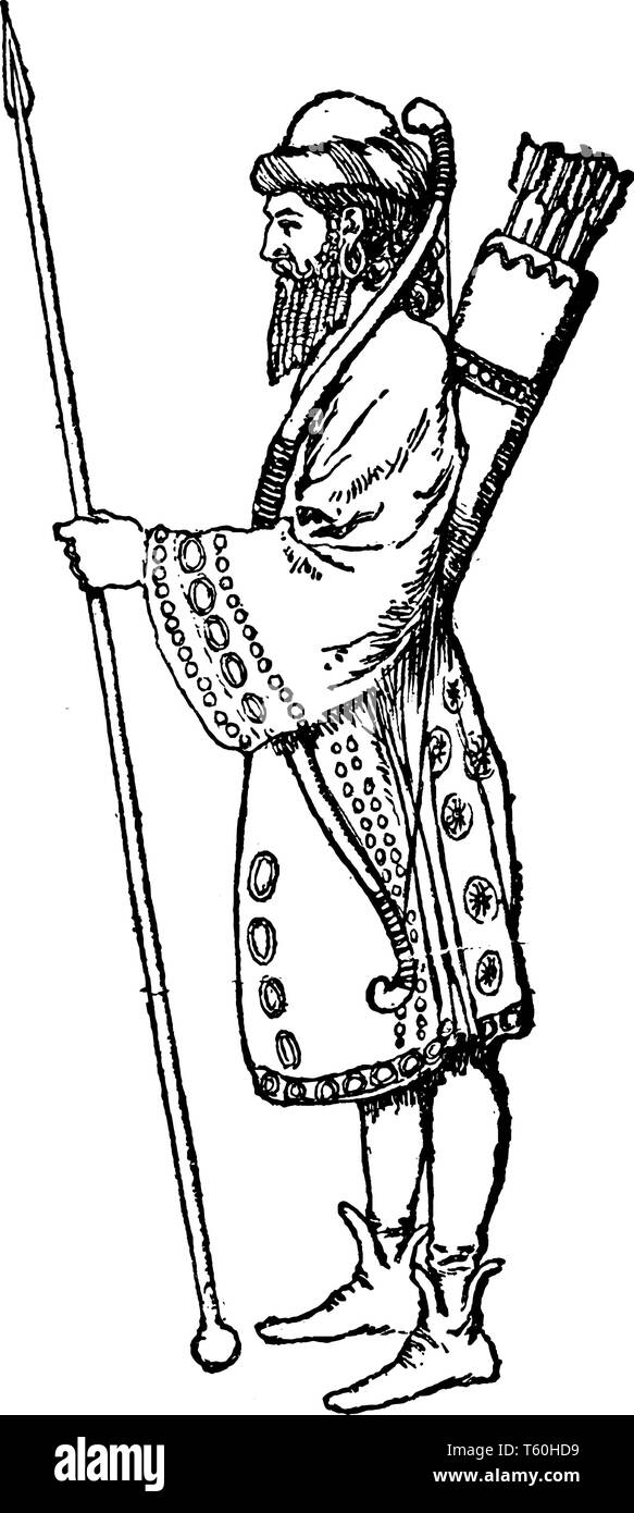 Persian Soldier Drawing