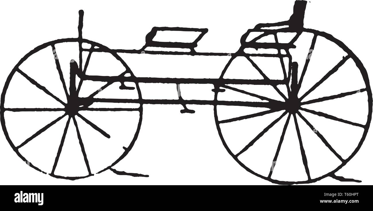 Four passenger wagon is the late styles of fashionable carriages and ...