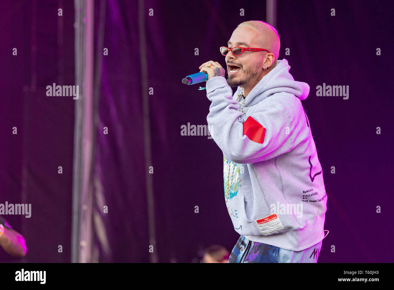 April 27, 2019 - Virginia Beach, Virginia, U.S - Singer J BALVIN (JOSE ...