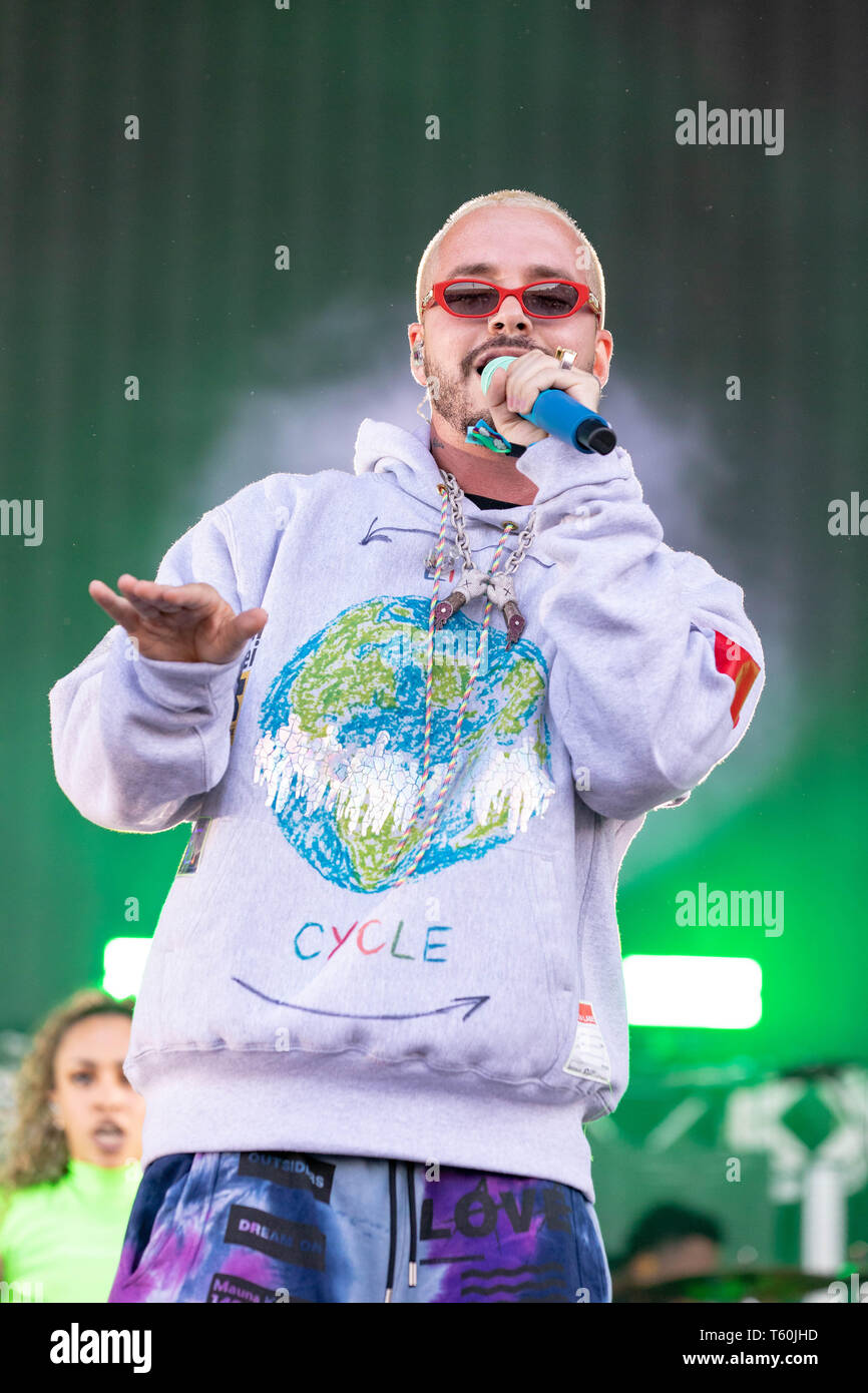 April 27, 2019 - Virginia Beach, Virginia, U.S - Singer J BALVIN (JOSE ...