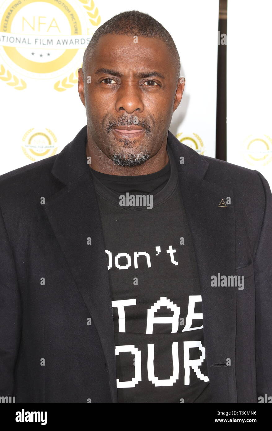 National Film Awards at the Porchester Hall, London Featuring: Idris ...