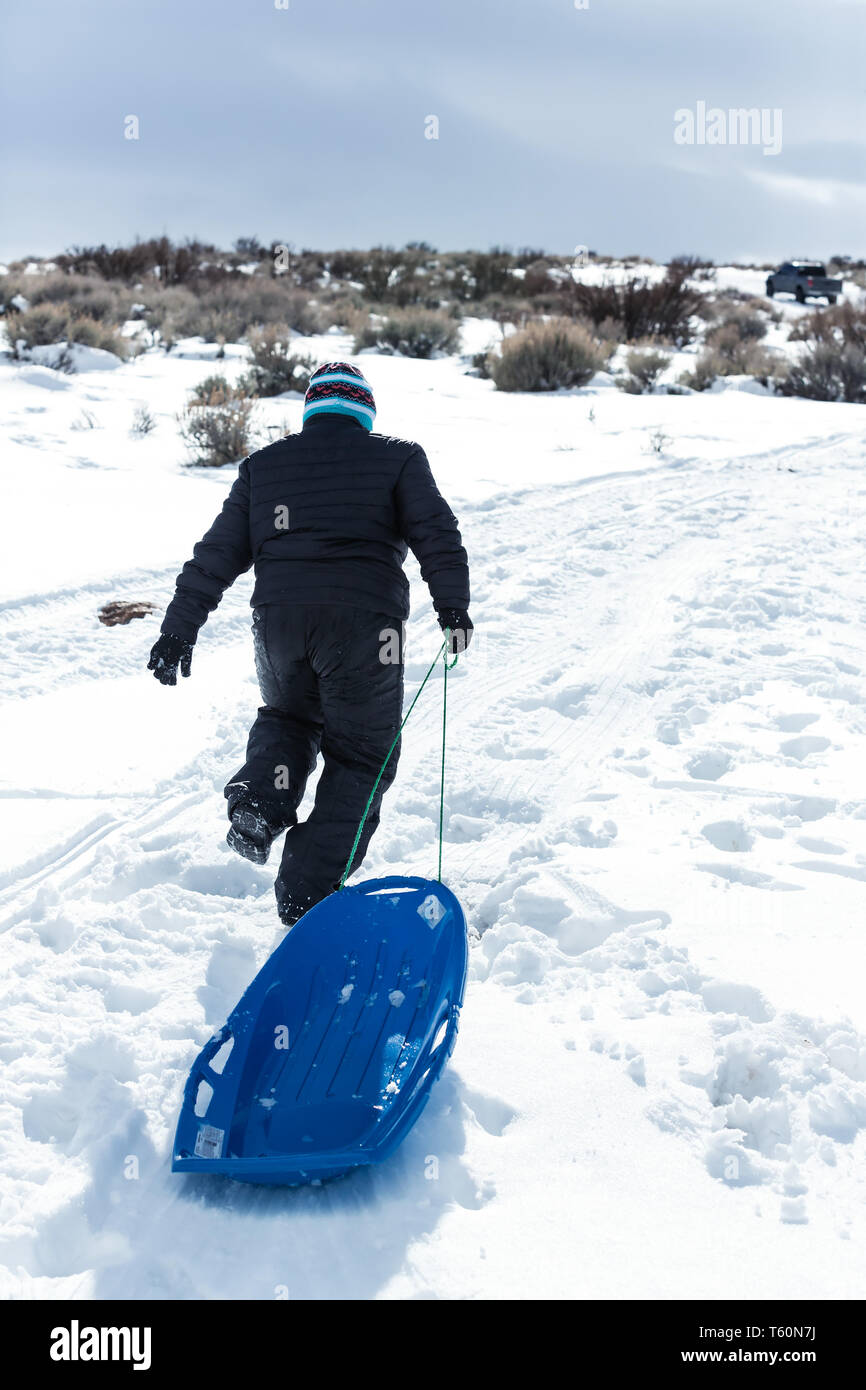 Dragging sled hi-res stock photography and images - Alamy