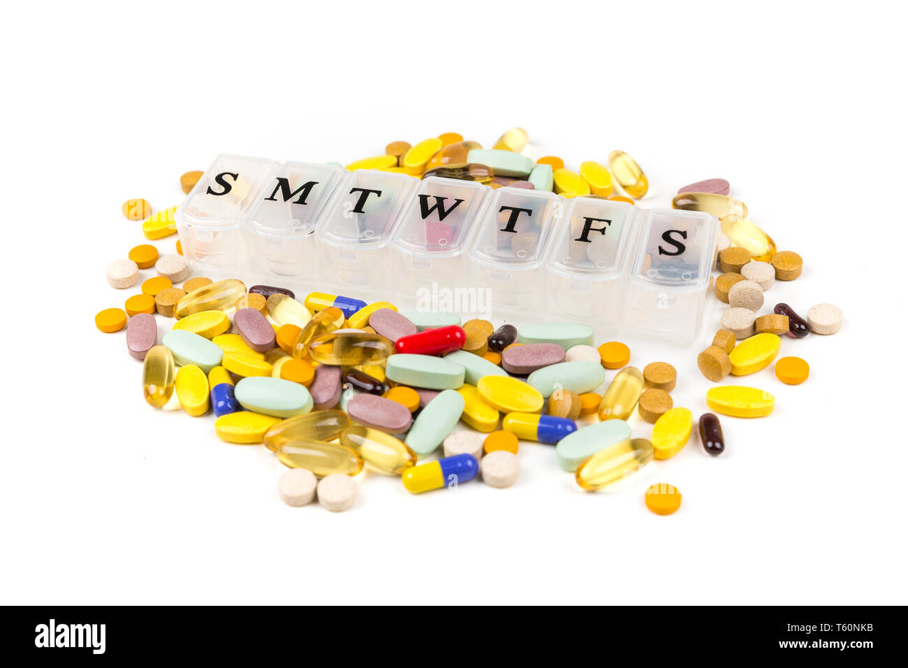 Daily medication planner Cut Out Stock Images & Pictures - Alamy