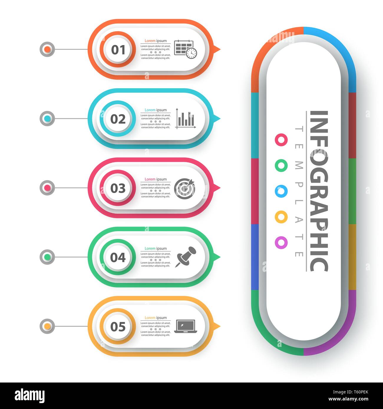 Business infographic. Paper origami template Stock Vector Image & Art ...