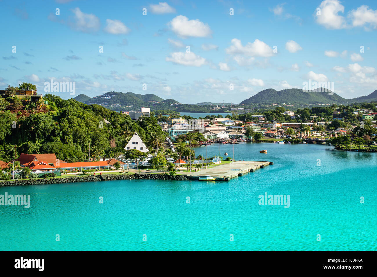 Port Castries, Saint Lucia, Caribbean Stock Photo - Alamy