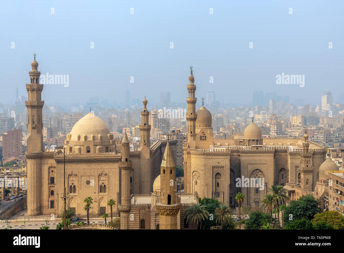 Aerial view of Cairo city from Salah Al Deen Citadel (Cairo Citadel ...