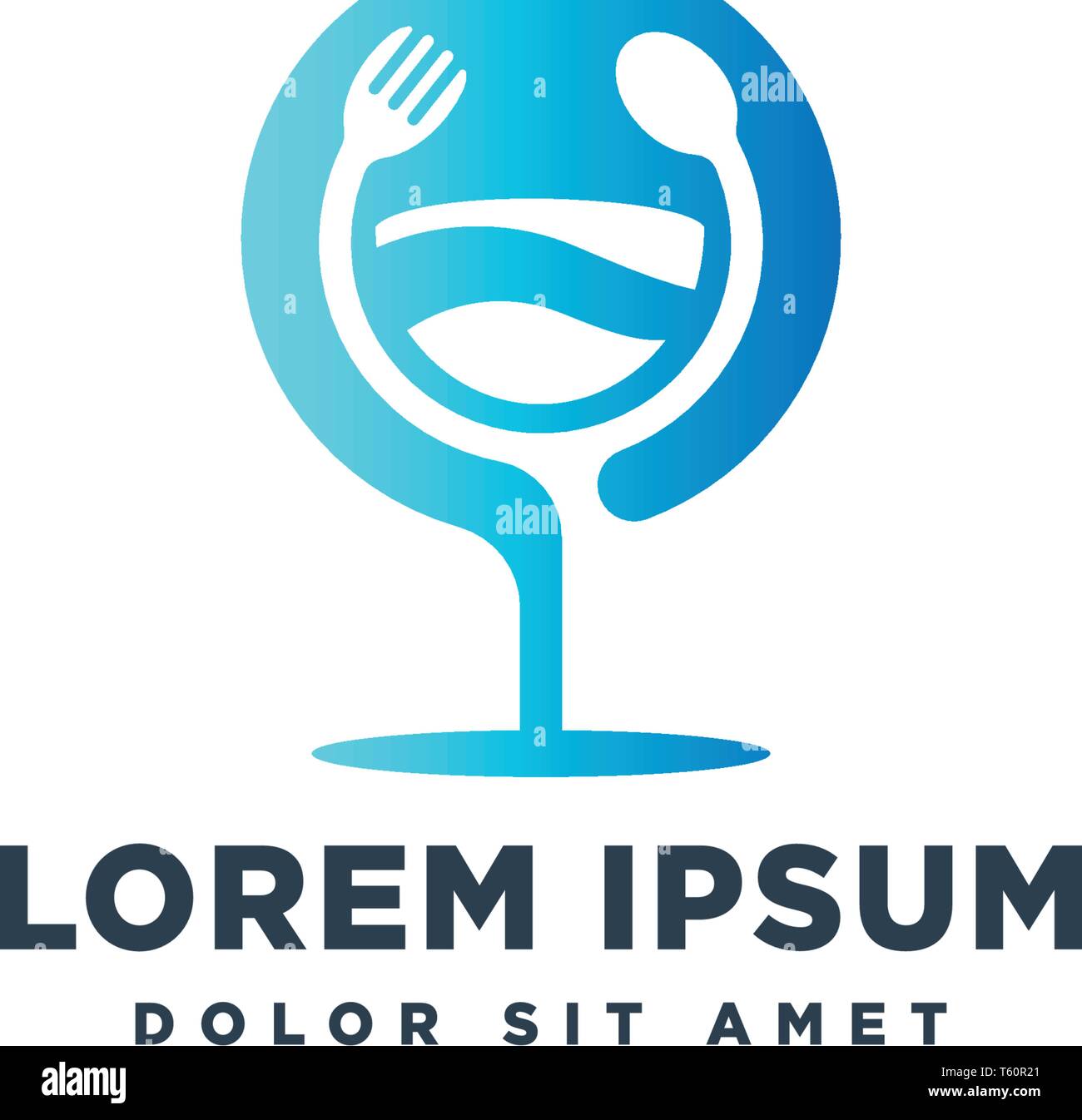 food chef logo design vector icon element, logo set download Stock ...