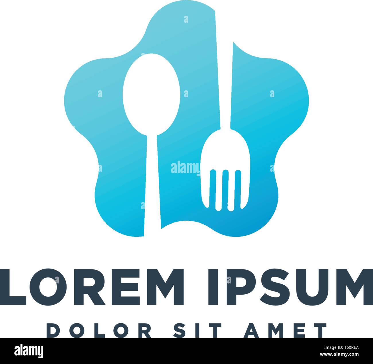 food chef logo design vector icon element, logo set download Stock ...