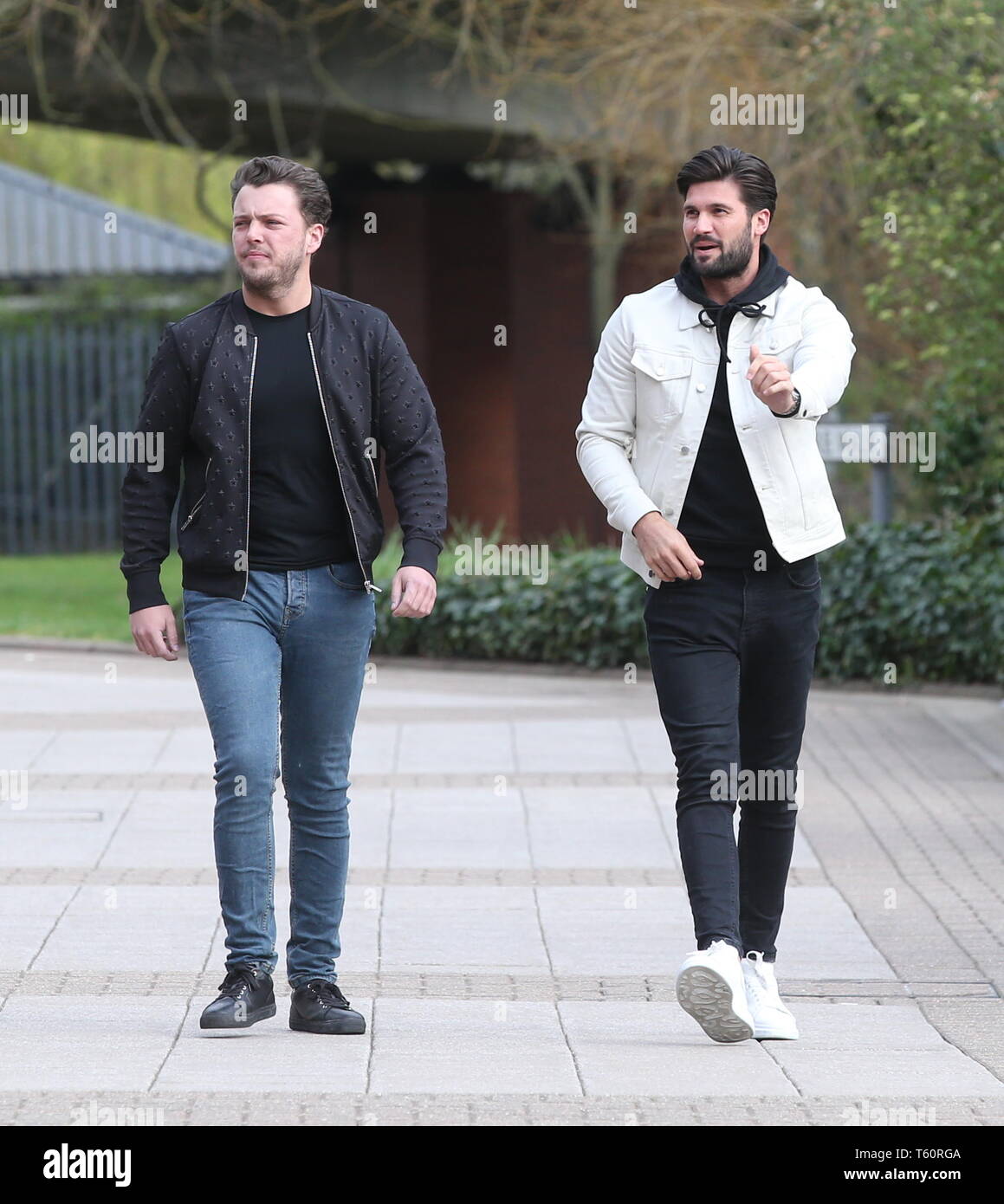 The cast of 'TOWIE' filming in Essex Featuring: Dan Edgar, Diags Where ...