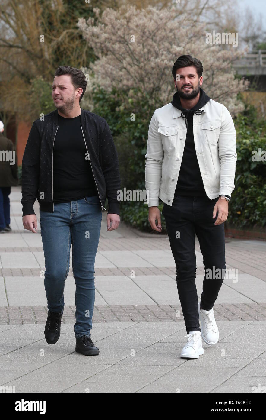 The cast of 'TOWIE' filming in Essex Featuring: Dan Edgar, Diags Where ...