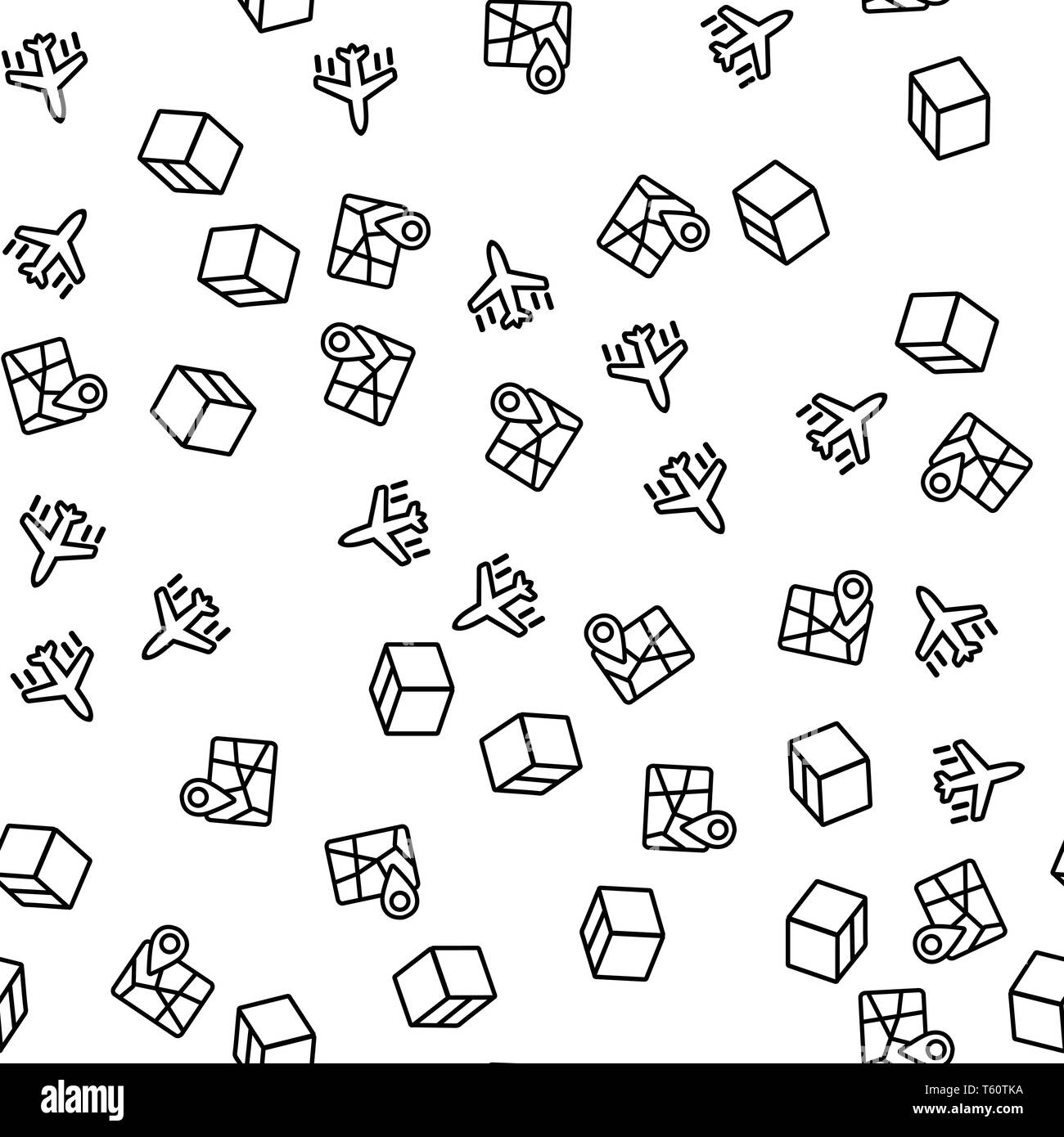 Seamless logistic transportation service pattern hi-res stock ...