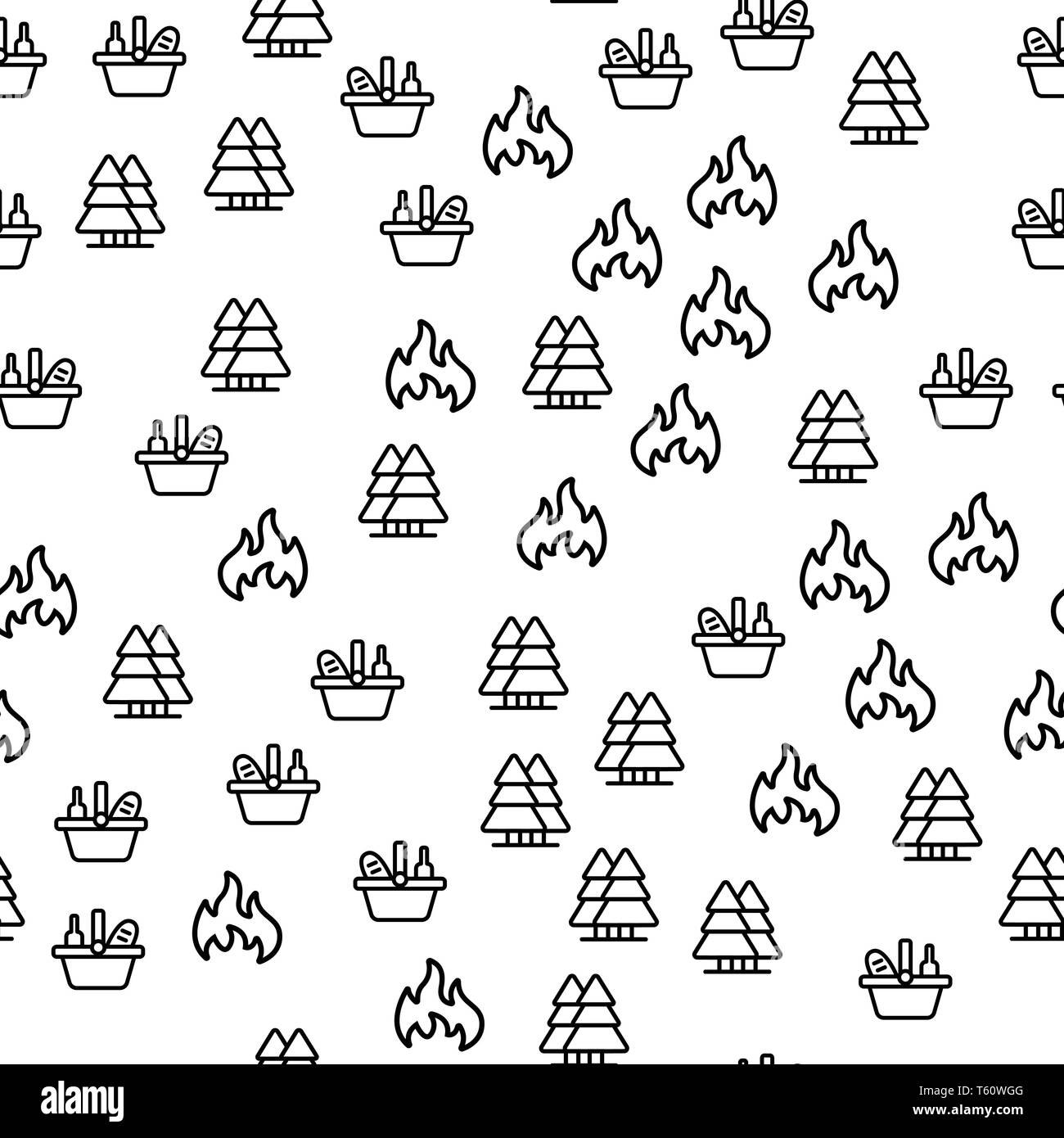 Picnic food basket Black and White Stock Photos & Images - Alamy