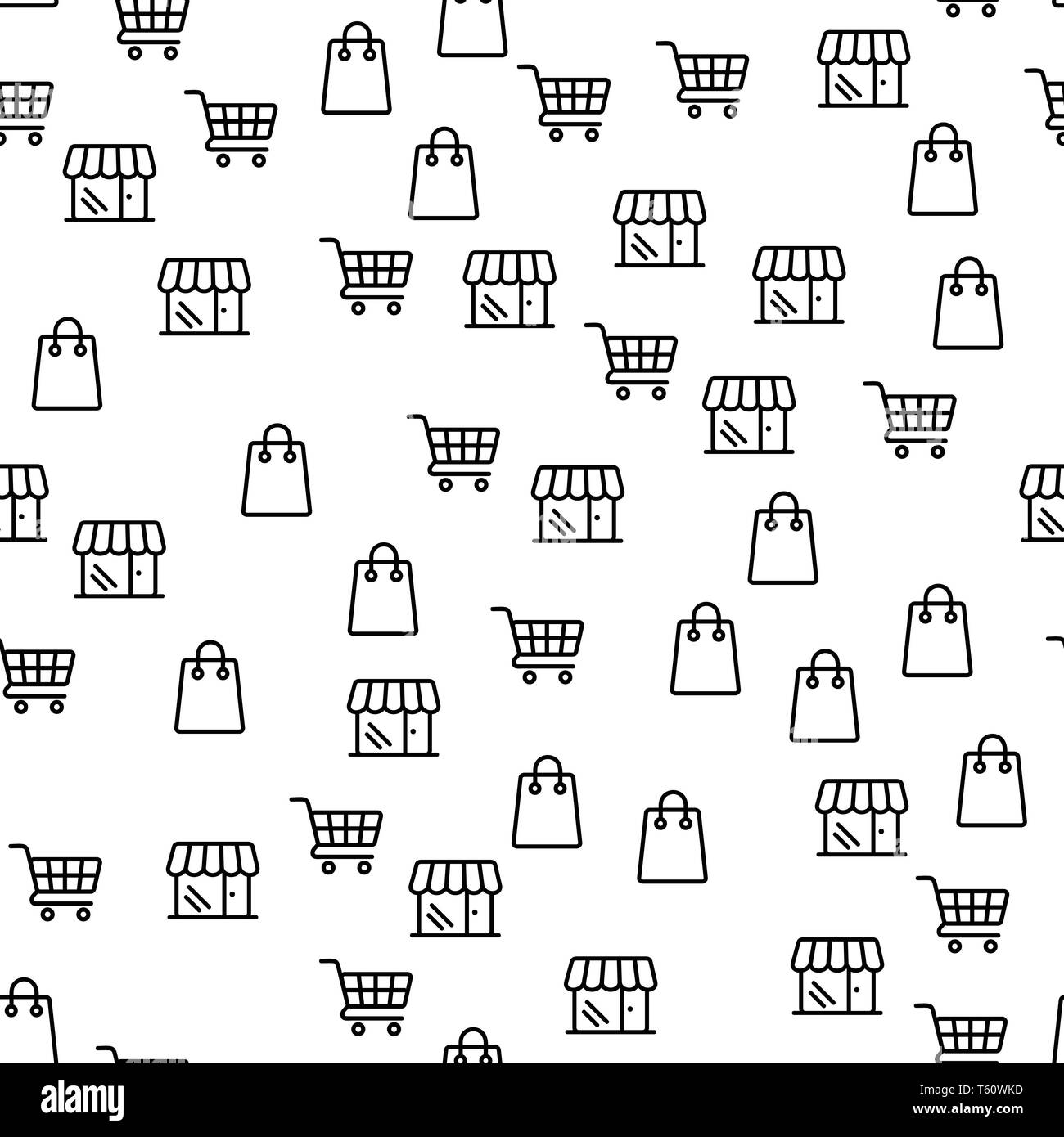 Large shopping mall Stock Vector Images - Alamy