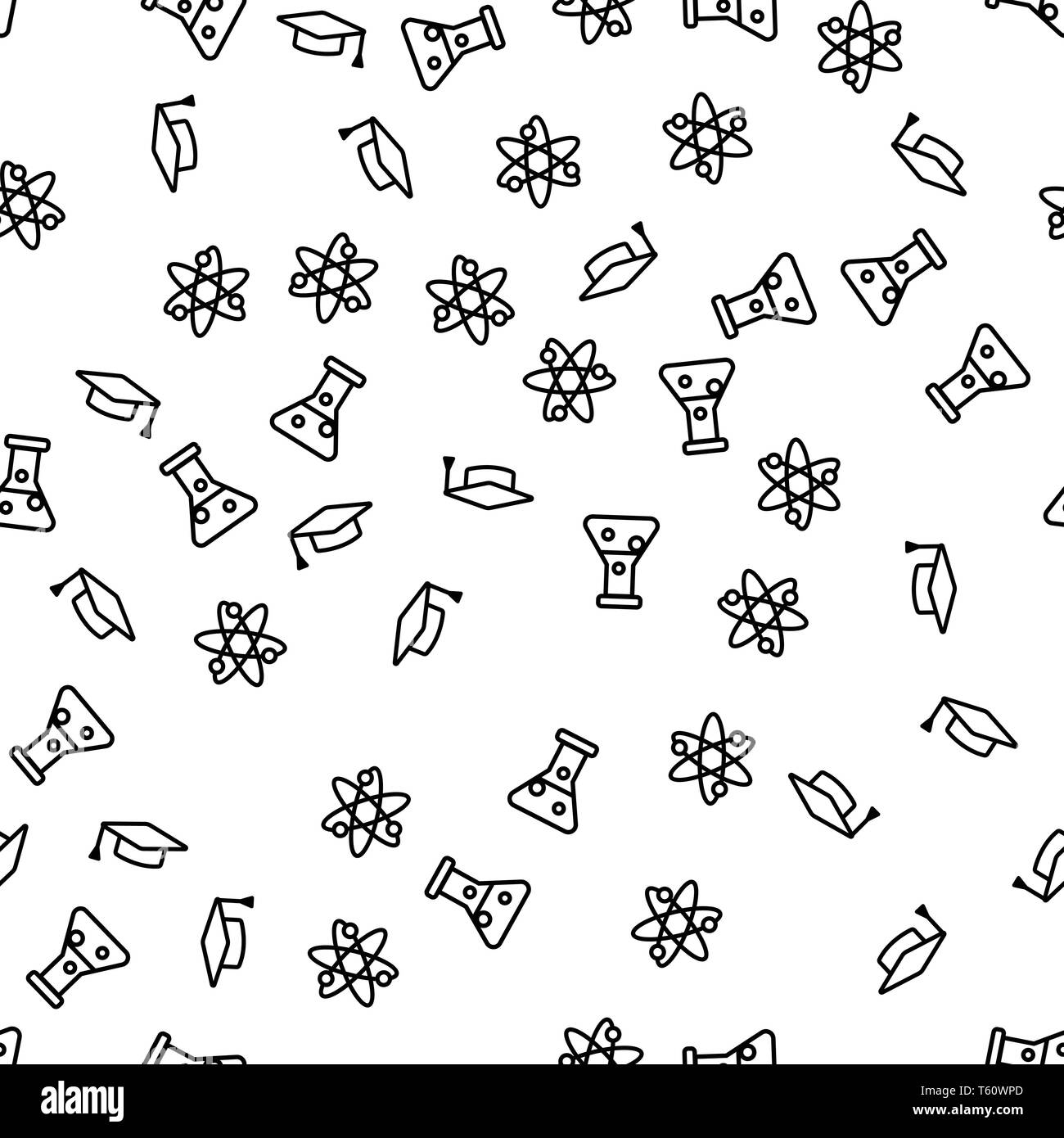 University Chemistry Laboratory Seamless Pattern Stock Vector Image ...