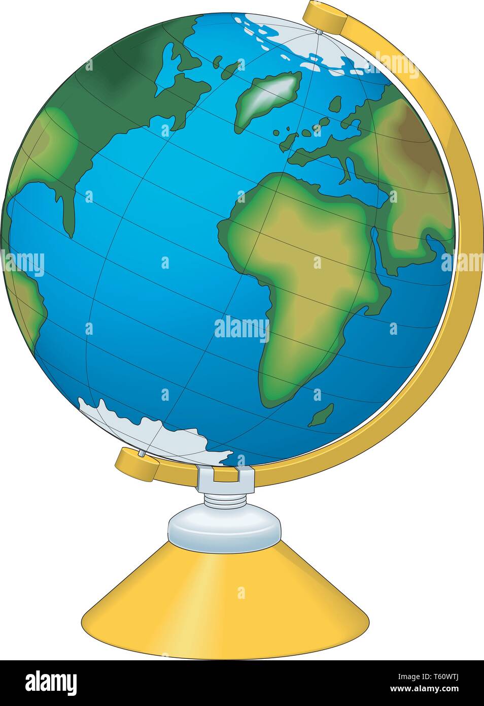 World Globe Vector Illustration Stock Vector Image & Art - Alamy