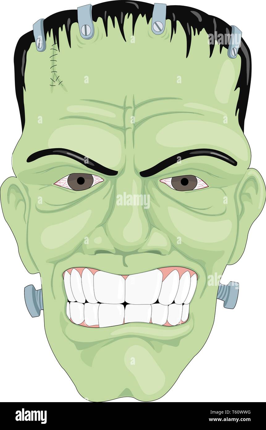Frankenstein's Monster Vector Illustration Stock Vector Image & Art - Alamy