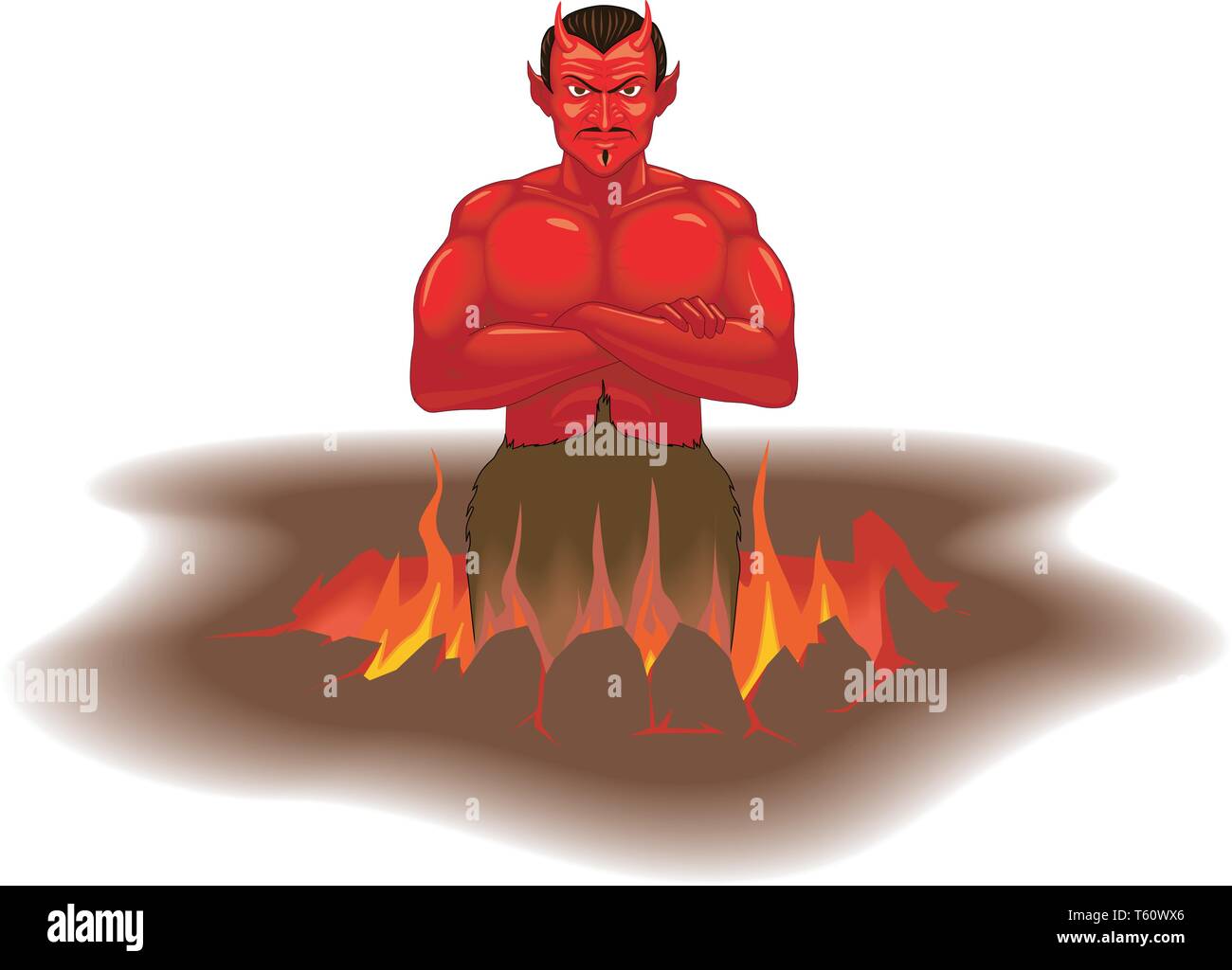 Hell Vector Illustration Stock Vector Image & Art - Alamy