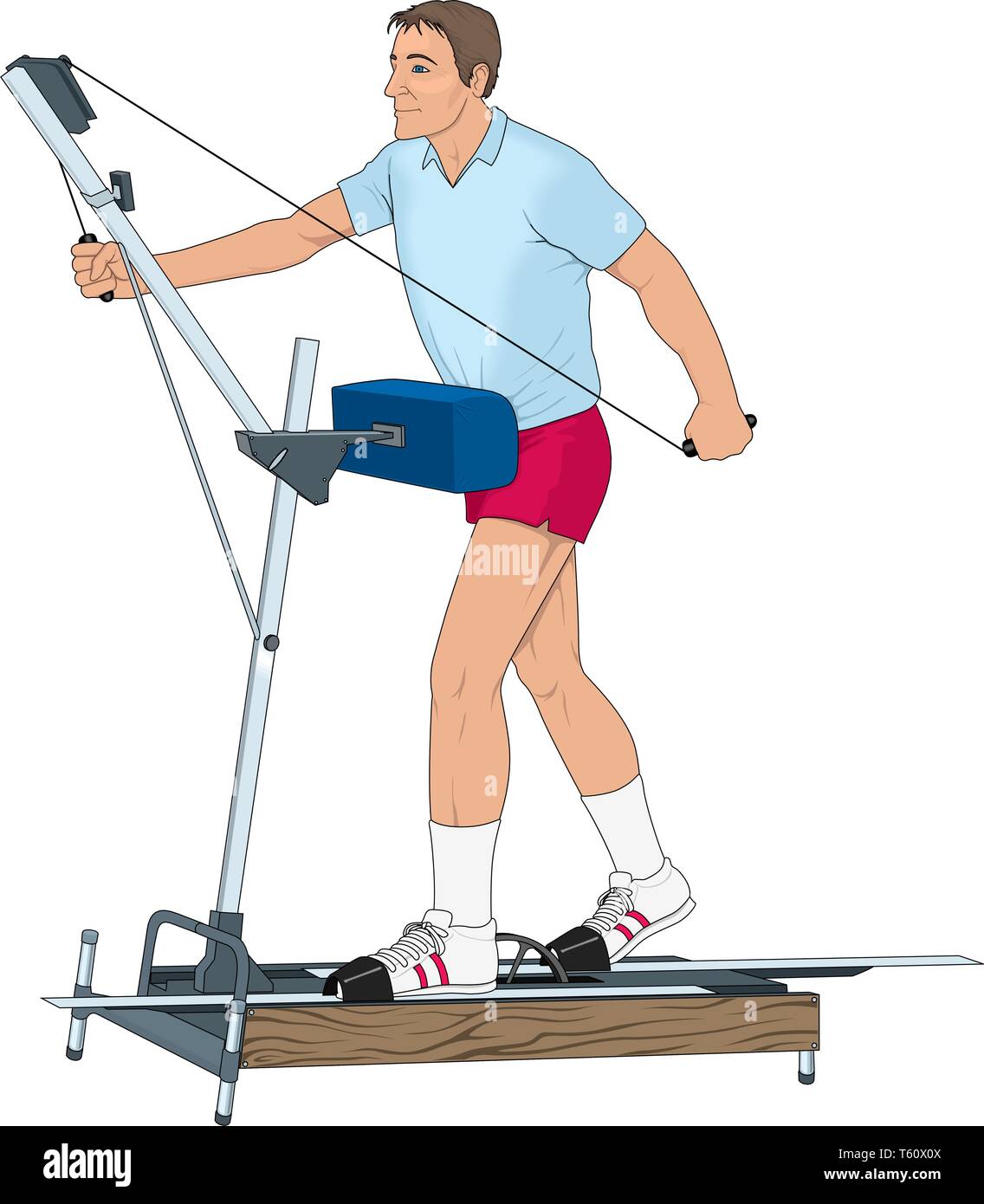 Exercise Machine Vector Illustration Stock Vector Image & Art - Alamy