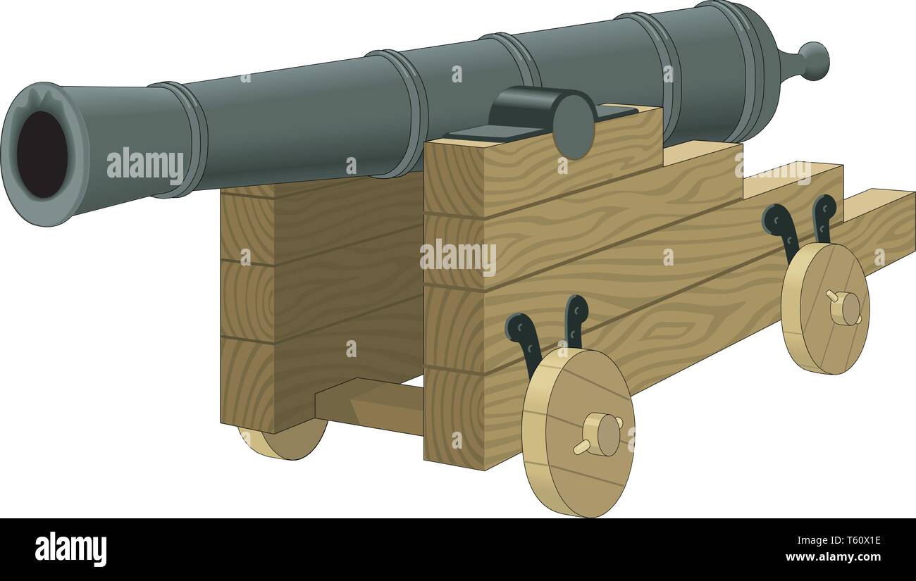 Cannon Vector Illustration Stock Vector Image & Art - Alamy