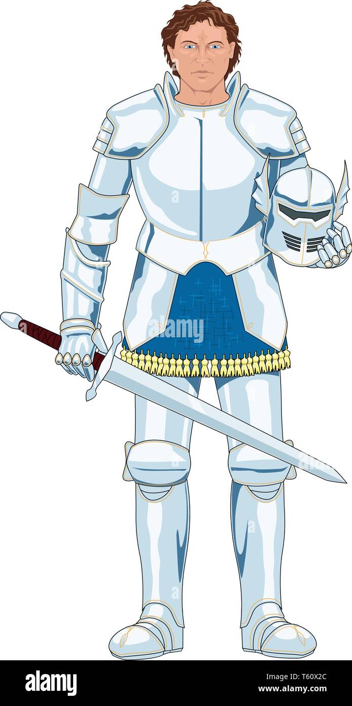 Knight in Armor Vector Illustration Stock Vector Image & Art - Alamy