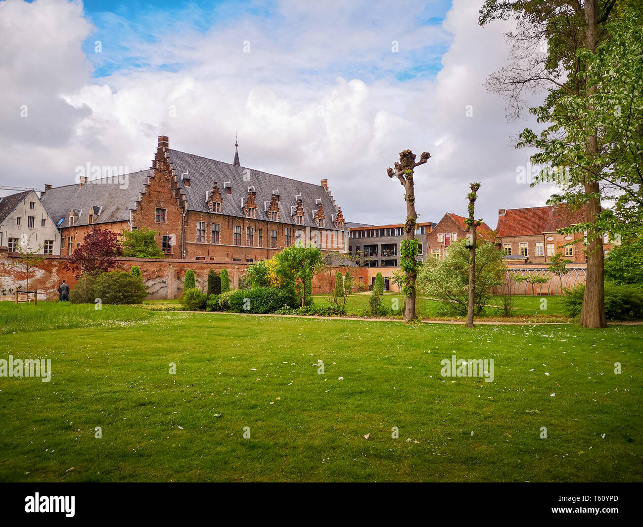 April 2019 - Mechelen, Belgium: The recently opened garden of the ...