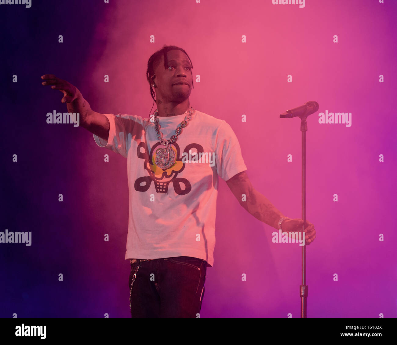April 27, 2019 - Virginia Beach, Virginia, U.S - Rapper TRAVIS SCOTT ...