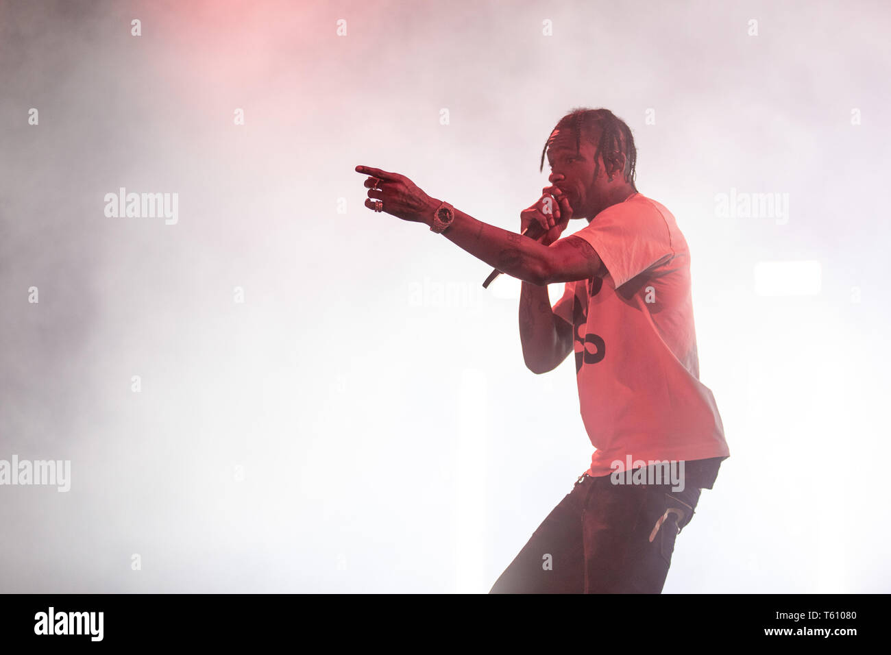 April 27, 2019 - Virginia Beach, Virginia, U.S - Rapper TRAVIS SCOTT ...