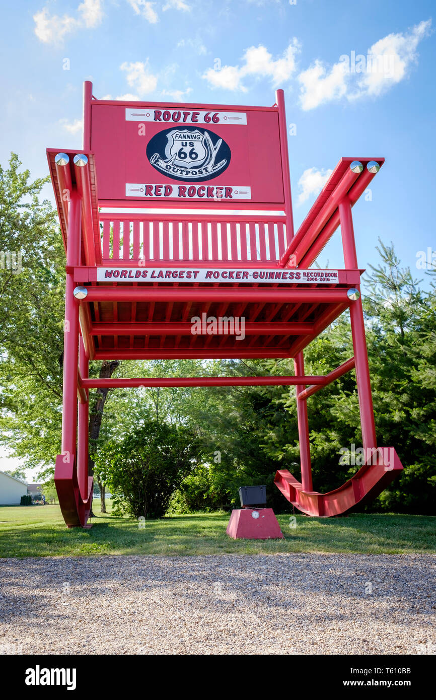 Route 66 red rocker hi-res stock photography and images - Alamy