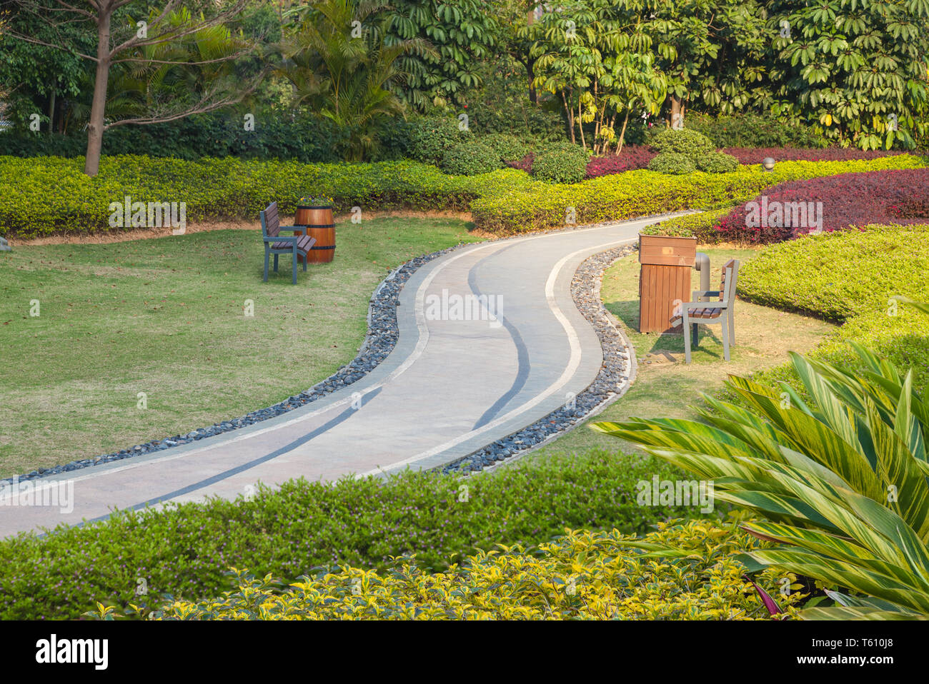 Winding Garden Path Clipart