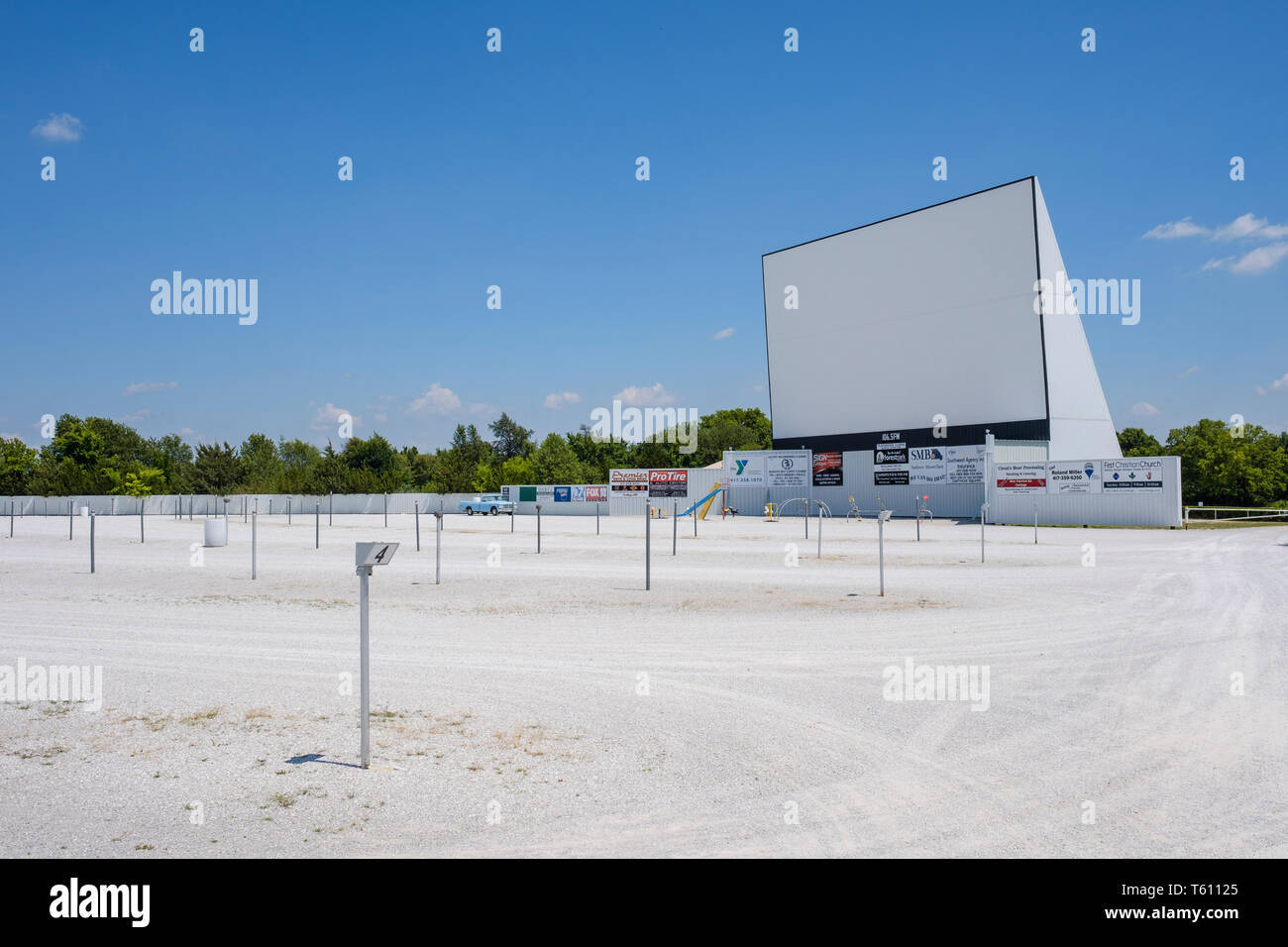 Historic drive-in theater 66 Drive-In on U.S. Route 66 in Carthage ...